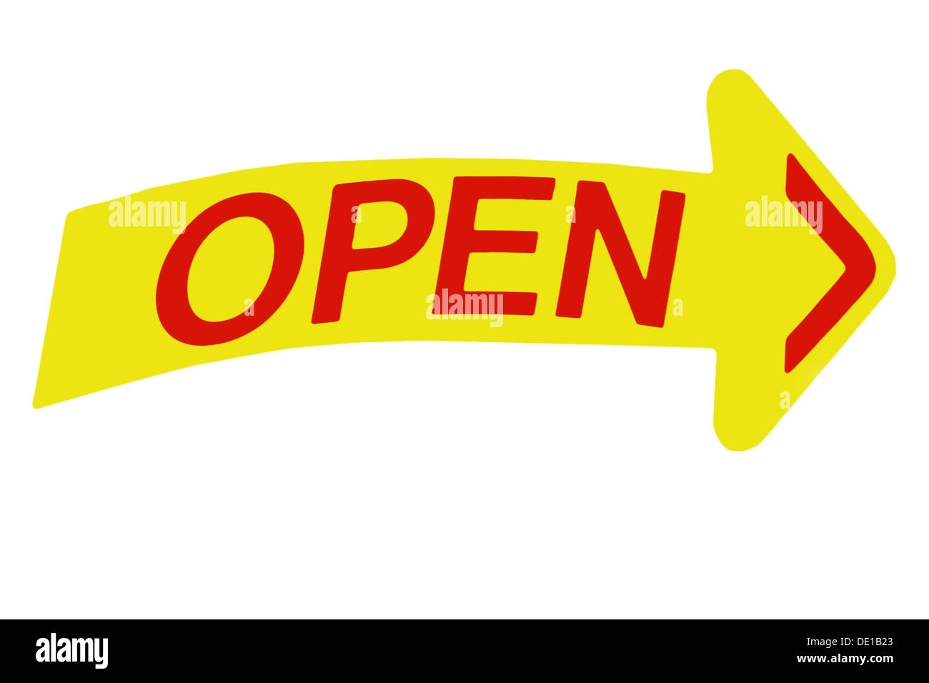 Arrow - Index on a white background Stock Photo - Alamy