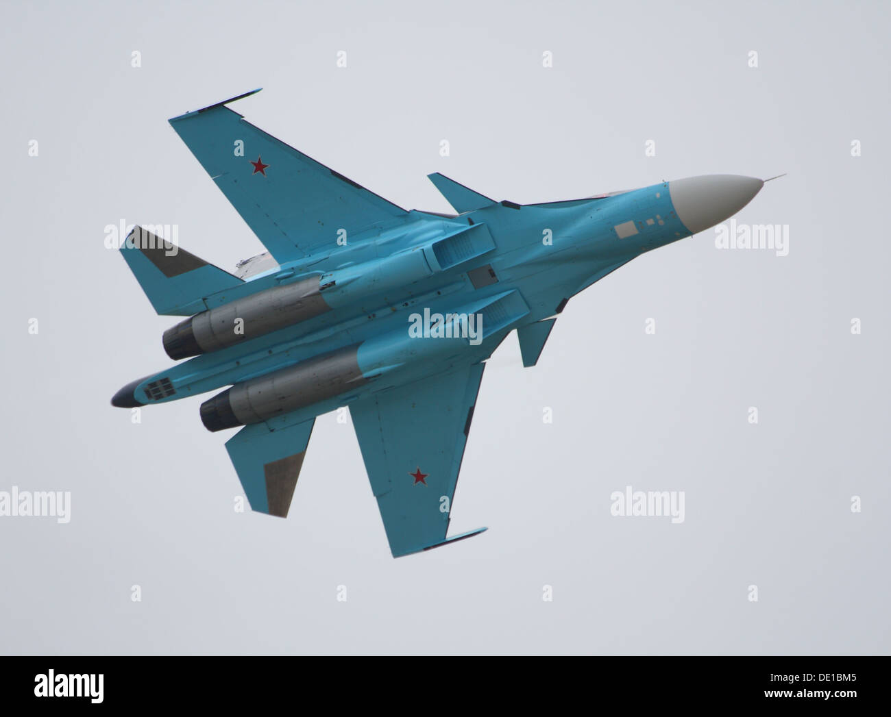 The Sukhoi Su-34 Fullback, a Russian multirole strike fighter, is ...