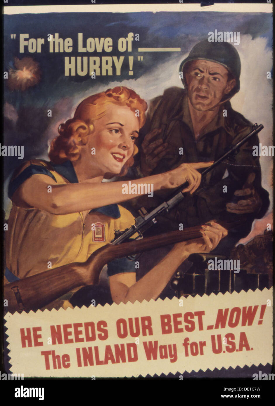 This World War II propaganda poster urges workers to prioritize speed ...