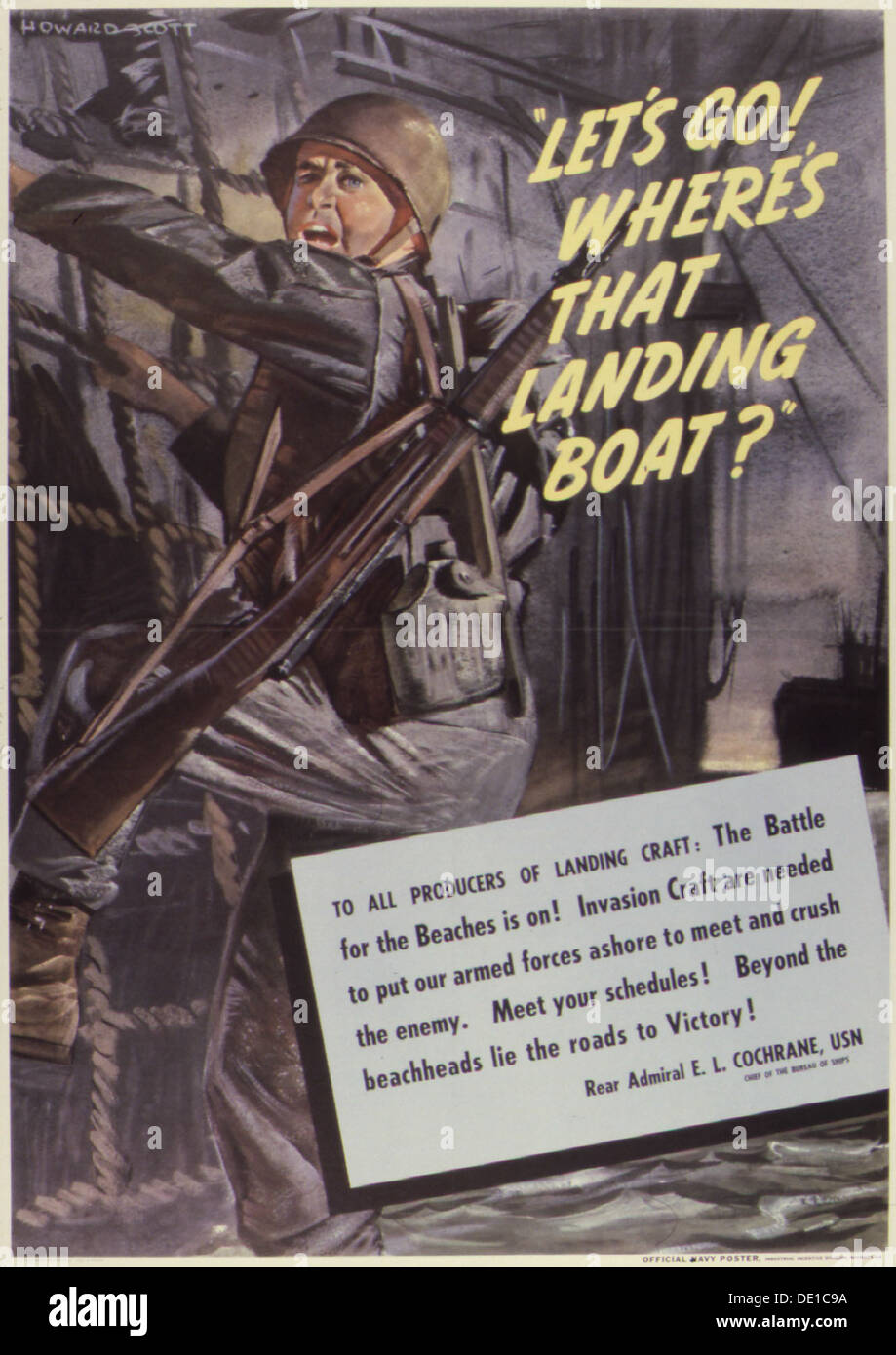 This World War II propaganda poster features a call for action ...