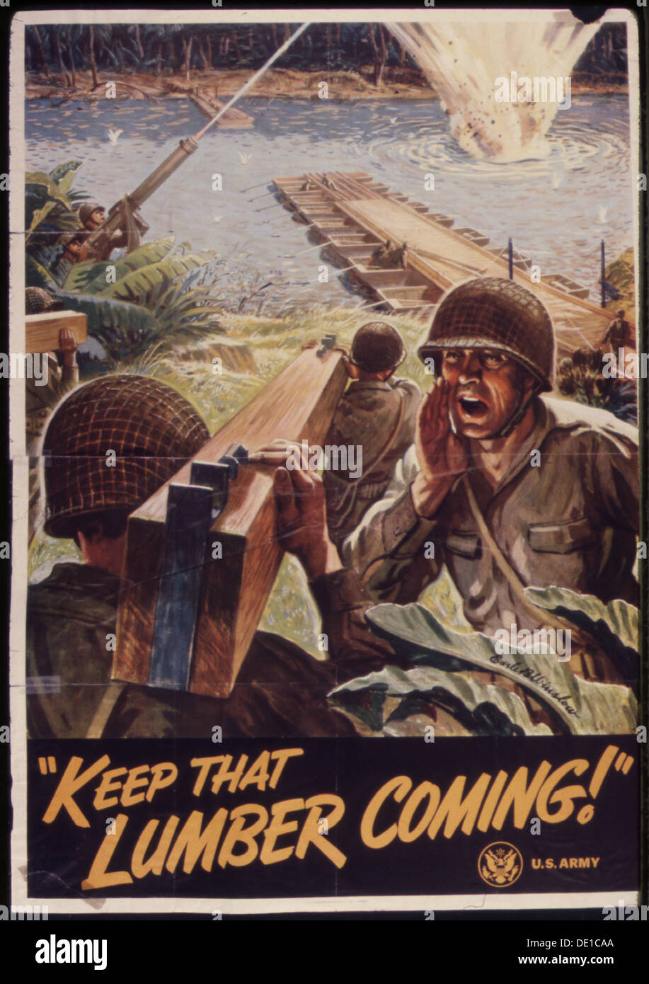 This World War II-era propaganda poster urges citizens to continue ...