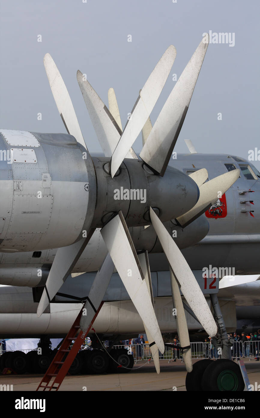 The Tupolev Tu-95MS Bear is a strategic bomber-rocket carrier used by ...
