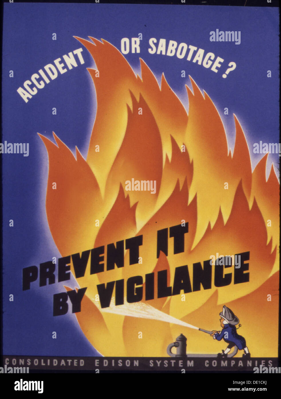 This World War II-era propaganda poster urges workers to be vigilant in ...