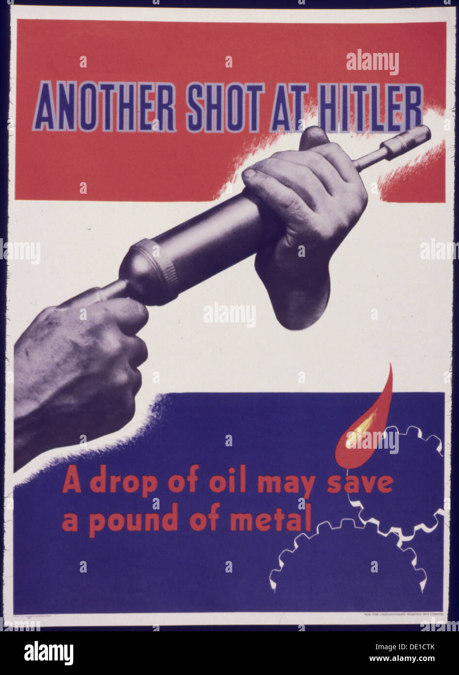 This World War II-era American propaganda poster emphasizes the ...