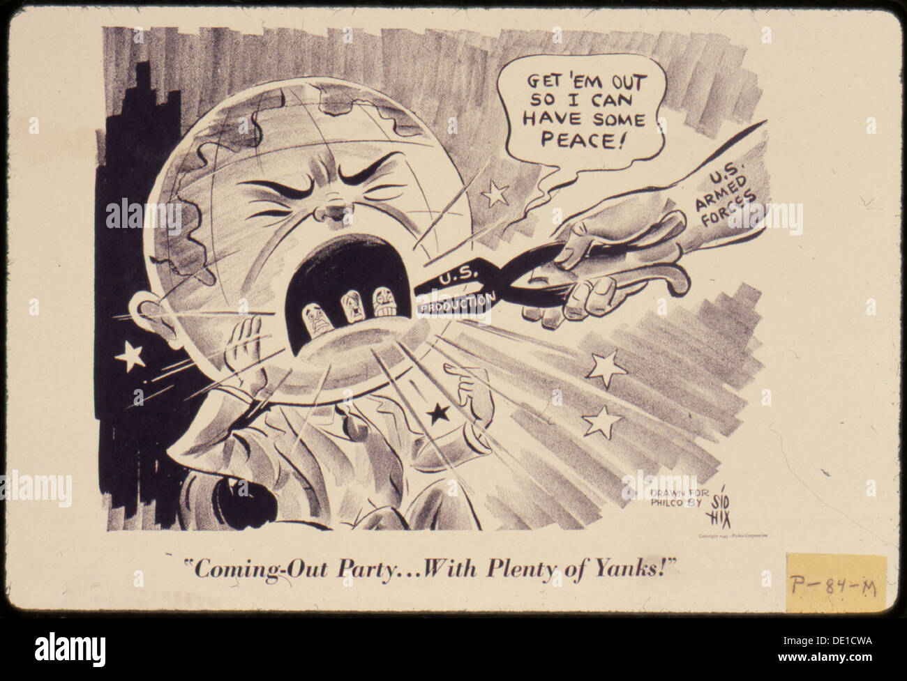 This World War II propaganda poster uses the theme of a celebration to ...