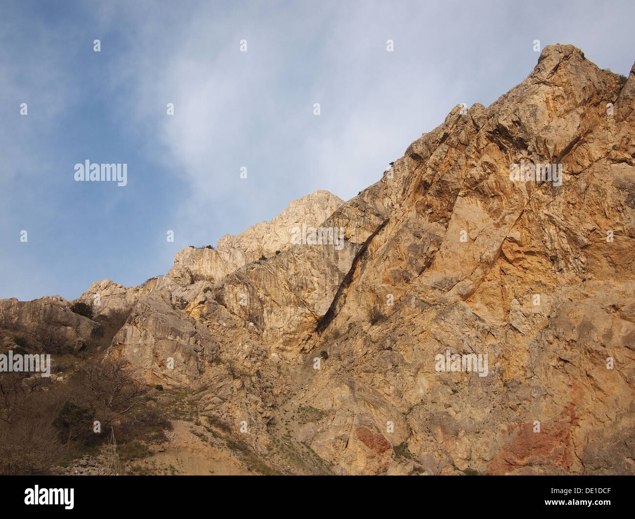 tree, sky and rock Stock Photo - Alamy