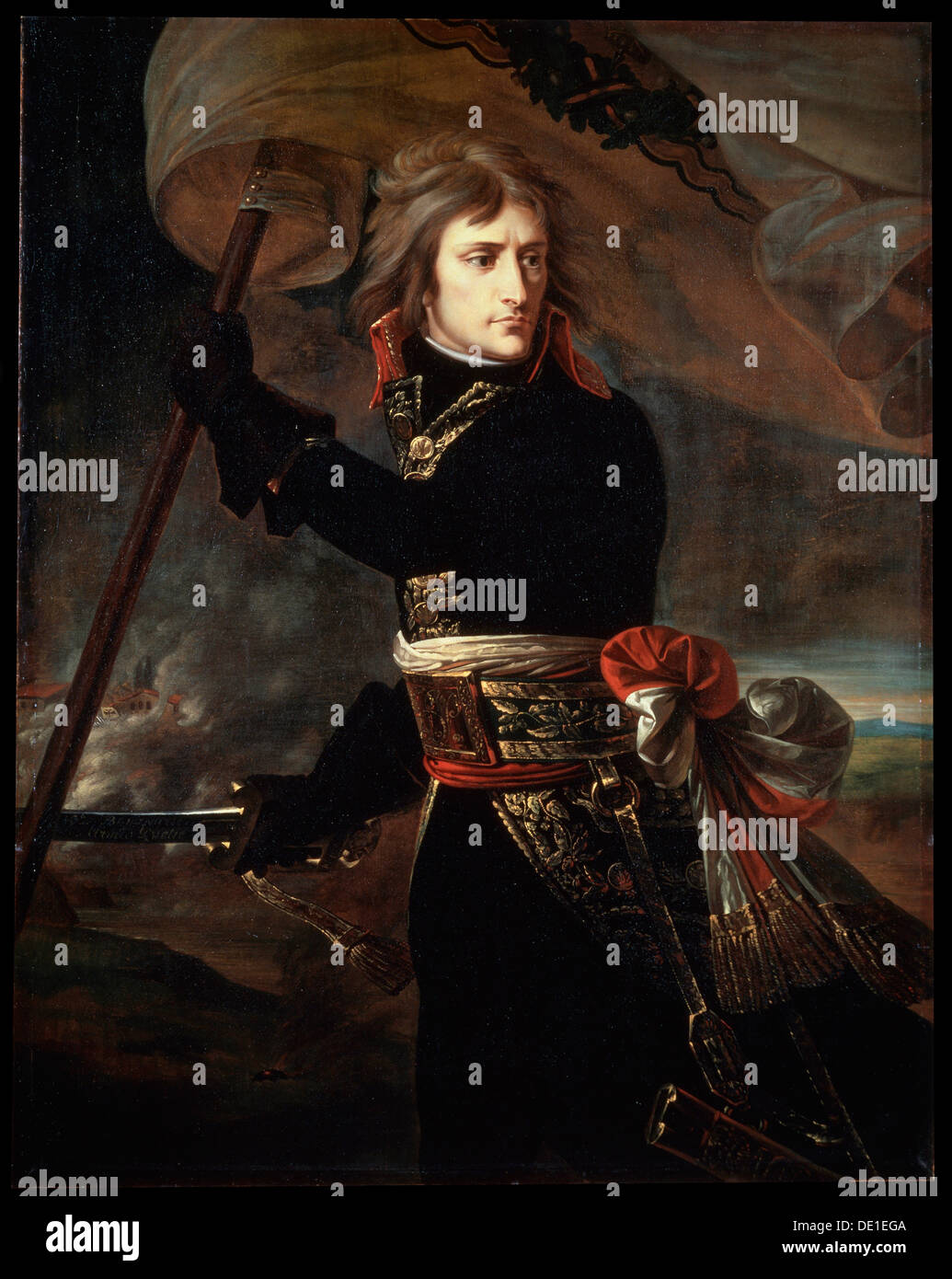 'Napoleon Bonaparte on the Bridge at Arcole', 1797. Artist: Antoine ...