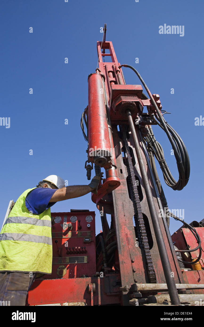 Drilling rig, geotechnical study Stock Photo: 60269948 - Alamy