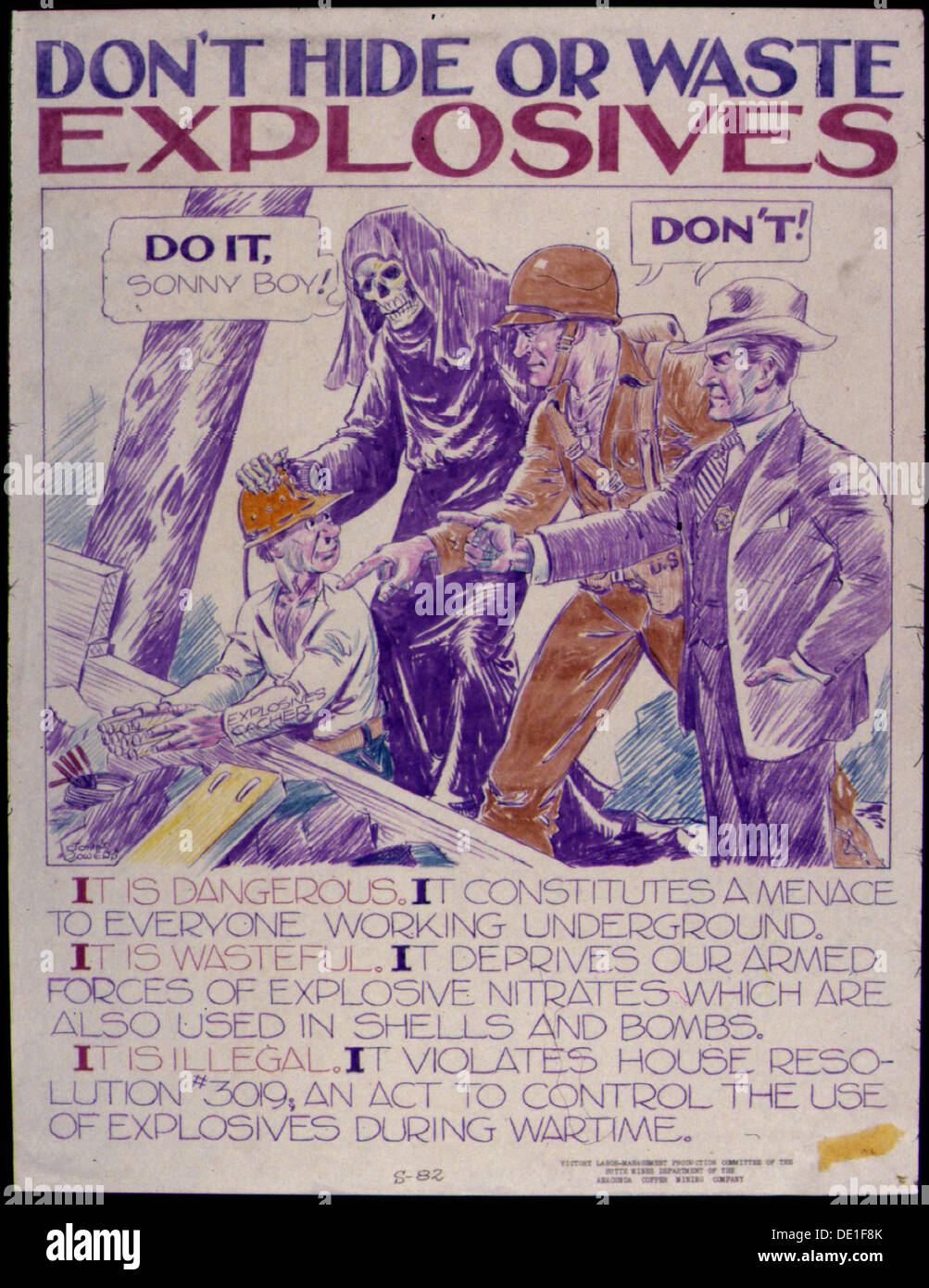 This World War II propaganda poster advises against the waste or ...