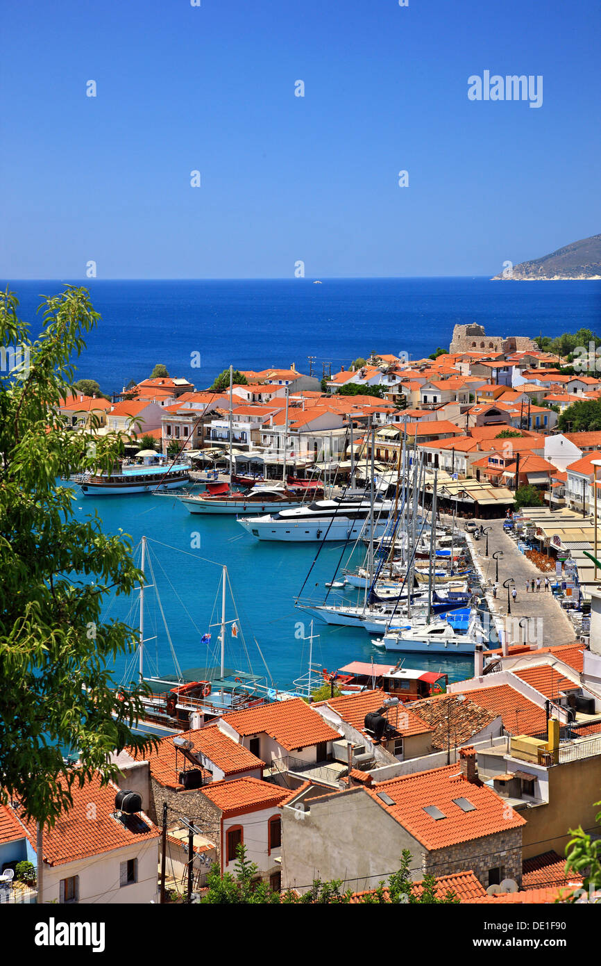 Pythagorio town, one of the most popular tourist destinations in Samos ...