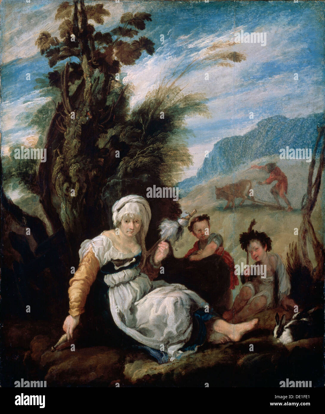 'Adam and Eve', 1588. Artist: Domenico Fetti Stock Photo - Alamy
