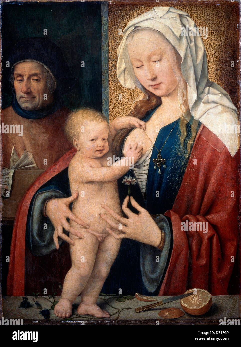 The holy family joos van cleve hi-res stock photography and images - Alamy