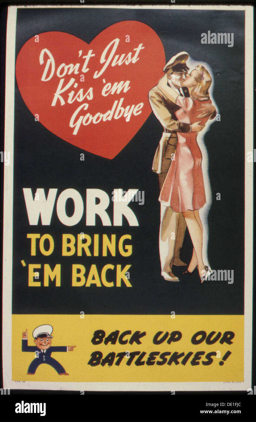 This World War II propaganda poster motivates civilians to support the ...