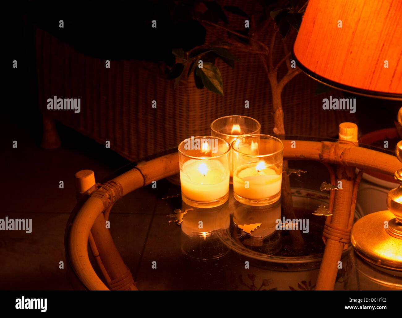 Candles in holders hi-res stock photography and images - Alamy