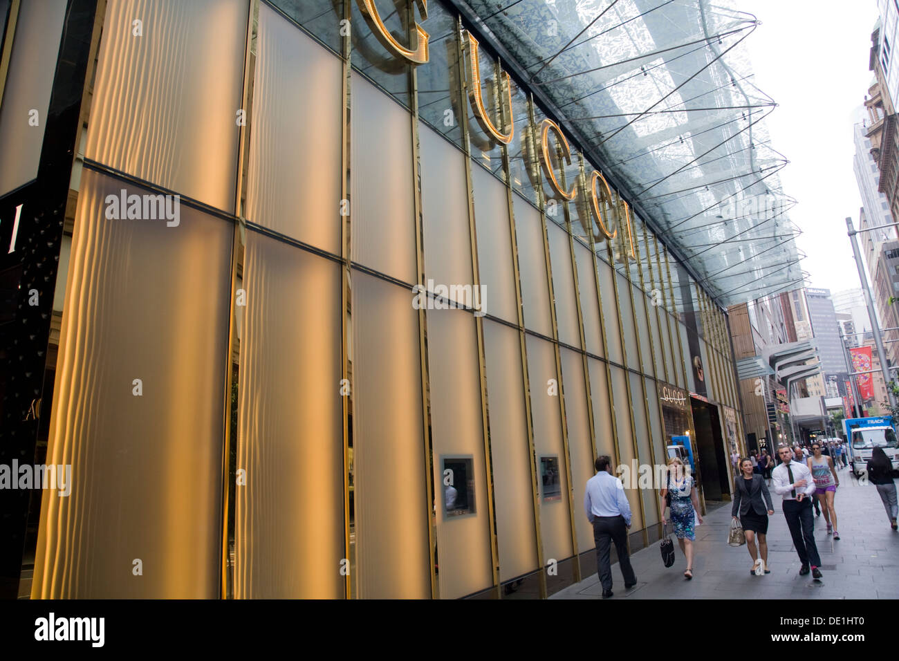 Sydney Gucci store in Castlereagh street,Sydney,Australia shot of store ...