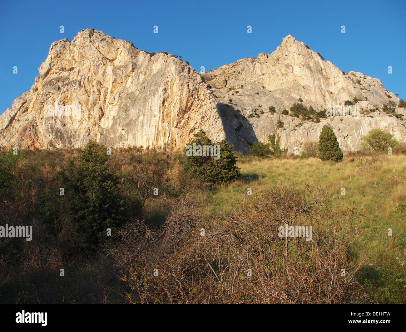 trees, sky and rock Stock Photo - Alamy
