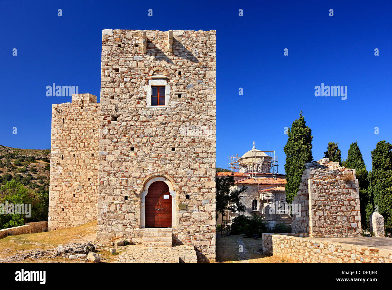Logothetis tower, Pythagoreion town, Samos island, Aegean sea, Greece ...