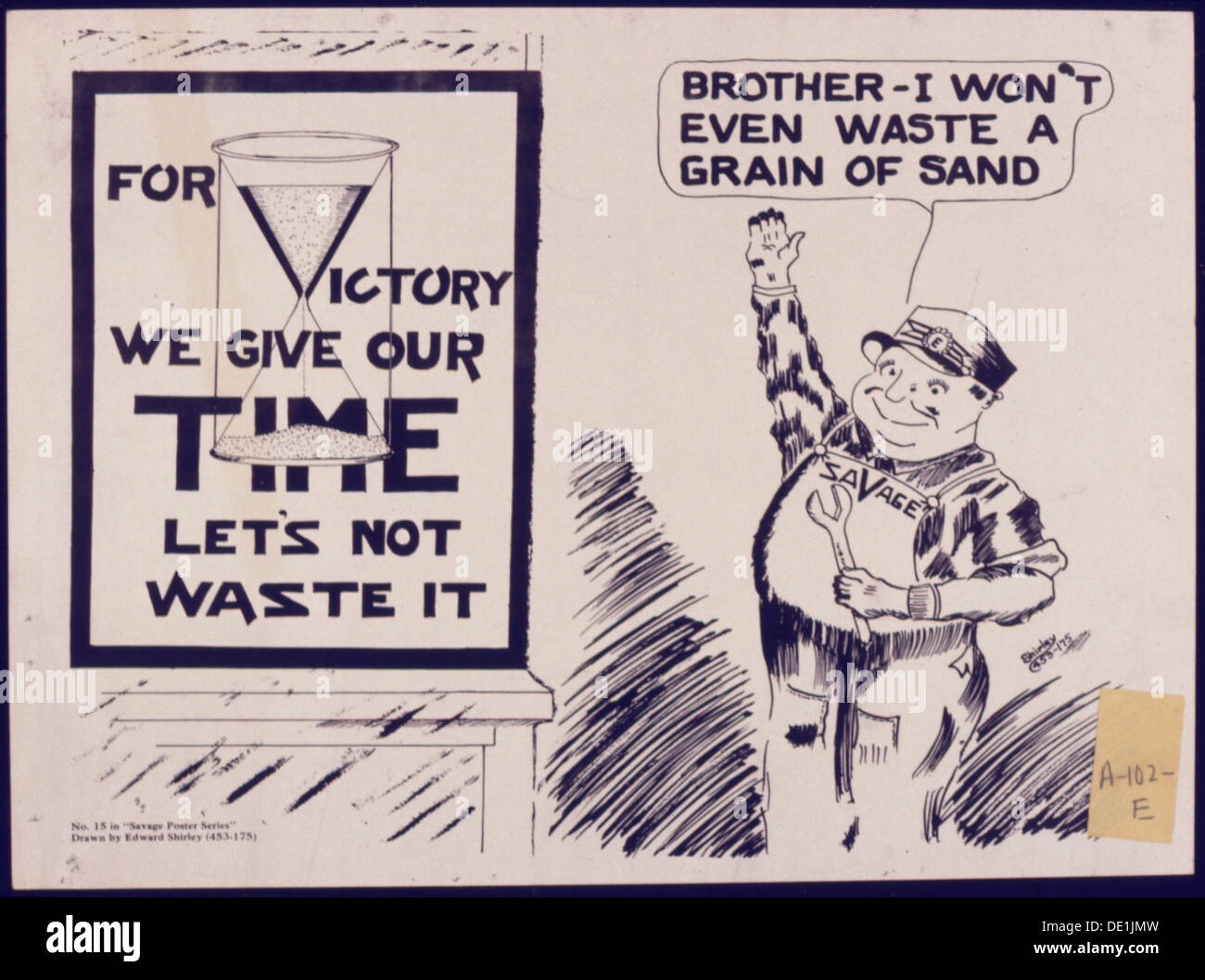 This World War II propaganda poster promotes the efficient use of time ...