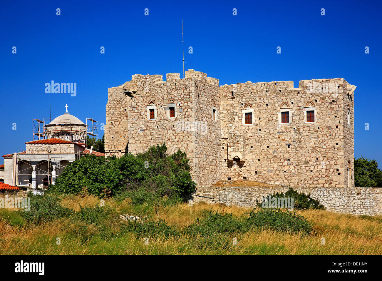 Logothetis tower, Pythagoreion town, Samos island, Aegean sea, Greece ...