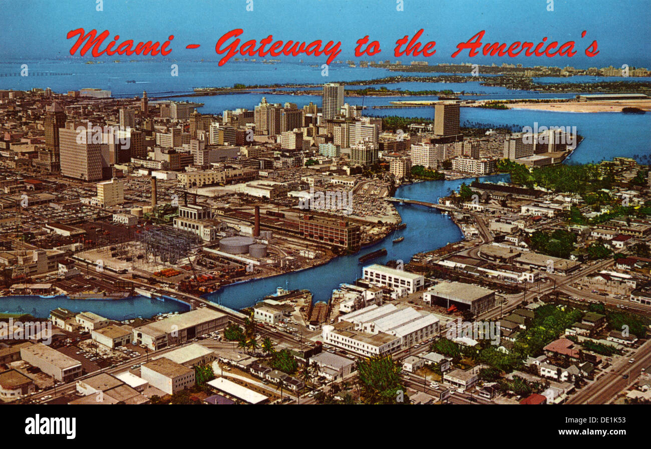 'Miami, Gateway to the Americas', postcard, 1966. Artist: Unknown Stock ...