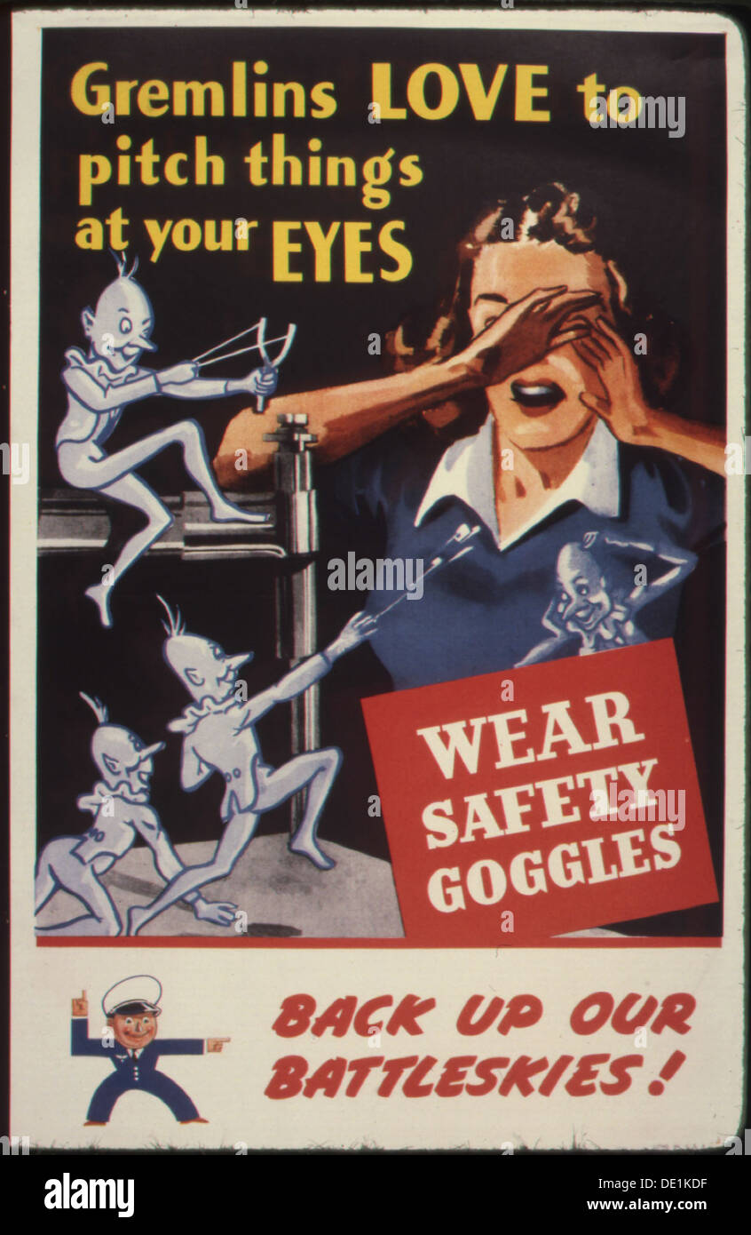 This World War II-era propaganda poster uses a humorous yet serious ...