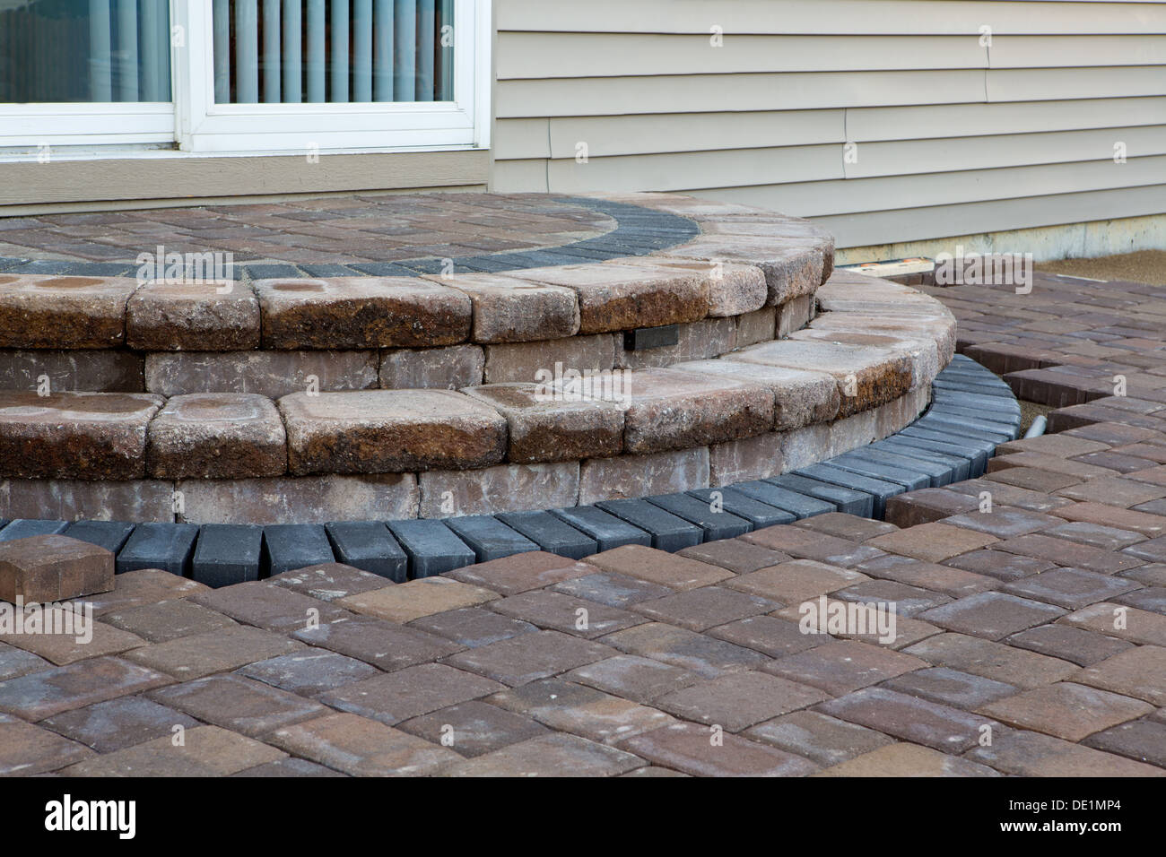 Pavers meets with patio steps and job completion almost done, steps ...