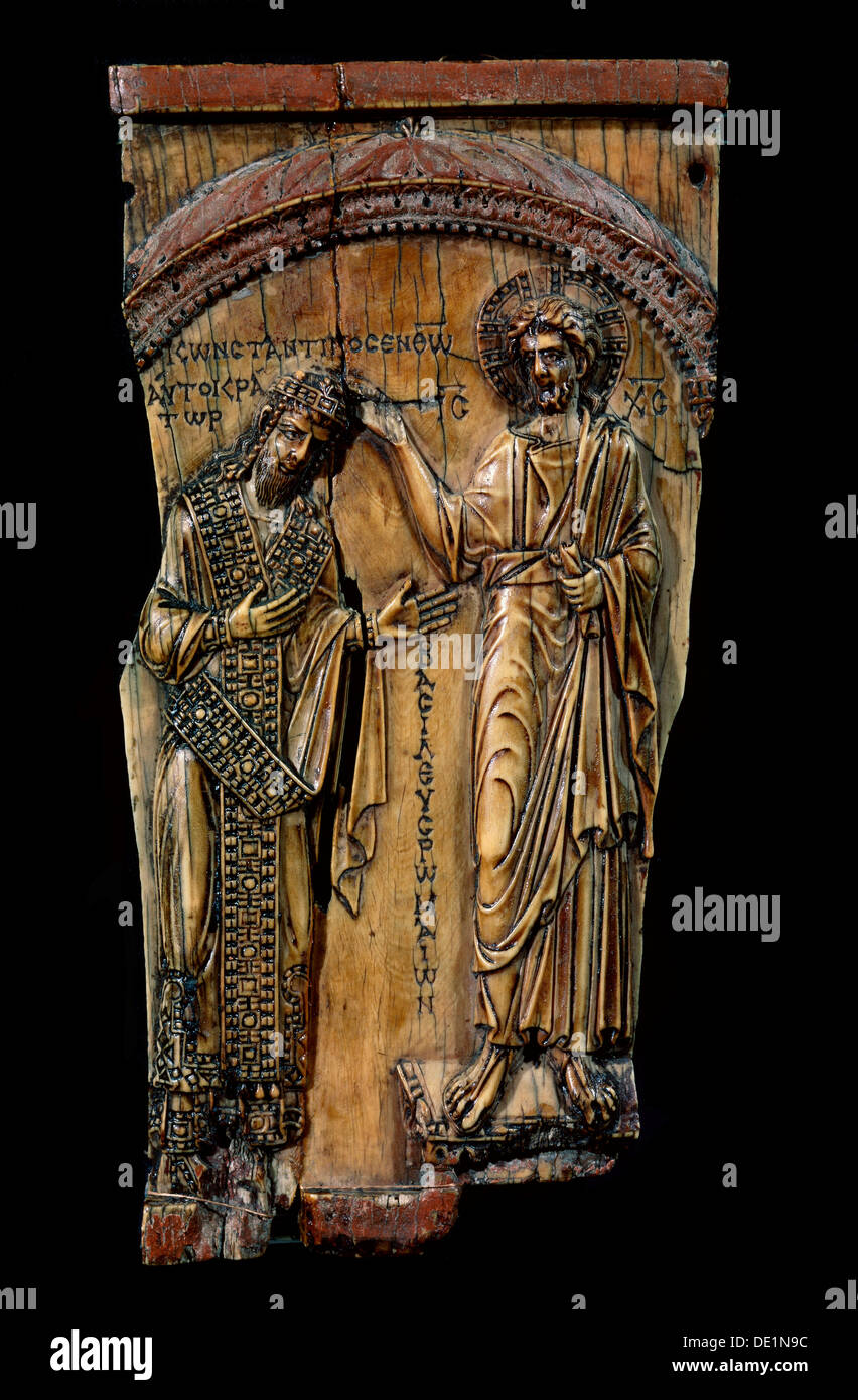 'Christ crowning Emperor Constantine VII', 945 Stock Photo - Alamy