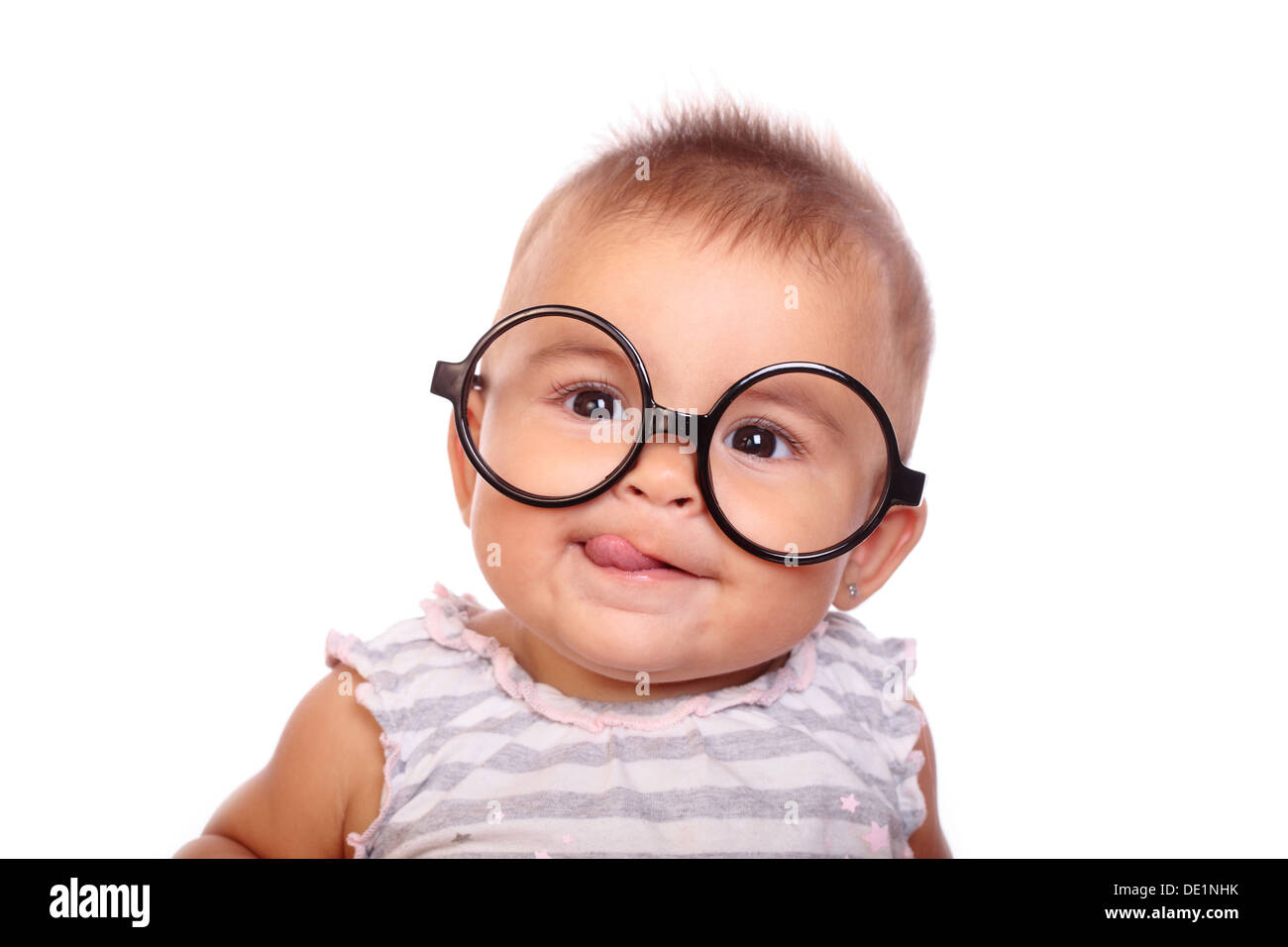Baby wearing glasses hi-res stock photography and images - Alamy