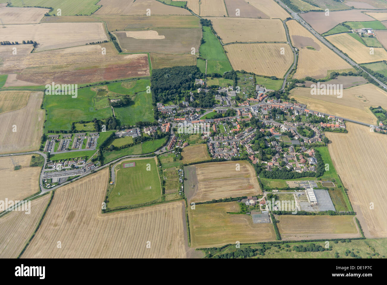 Aerial photograph of Greatham Teeside Stock Photo - Alamy