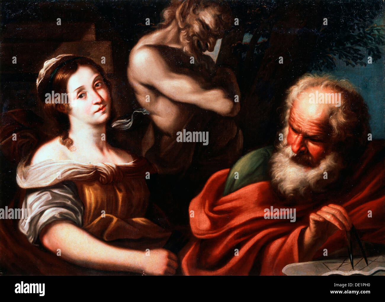 'Allegory of Mathematics', early 17th century. Artist: Bernardo Strozzi ...