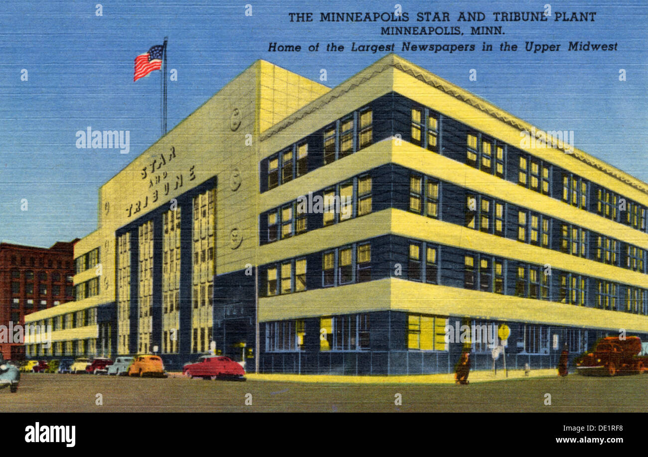Minneapolis Star and Tribune Plant, Minneapolis, Minnesota, USA, 1950 ...