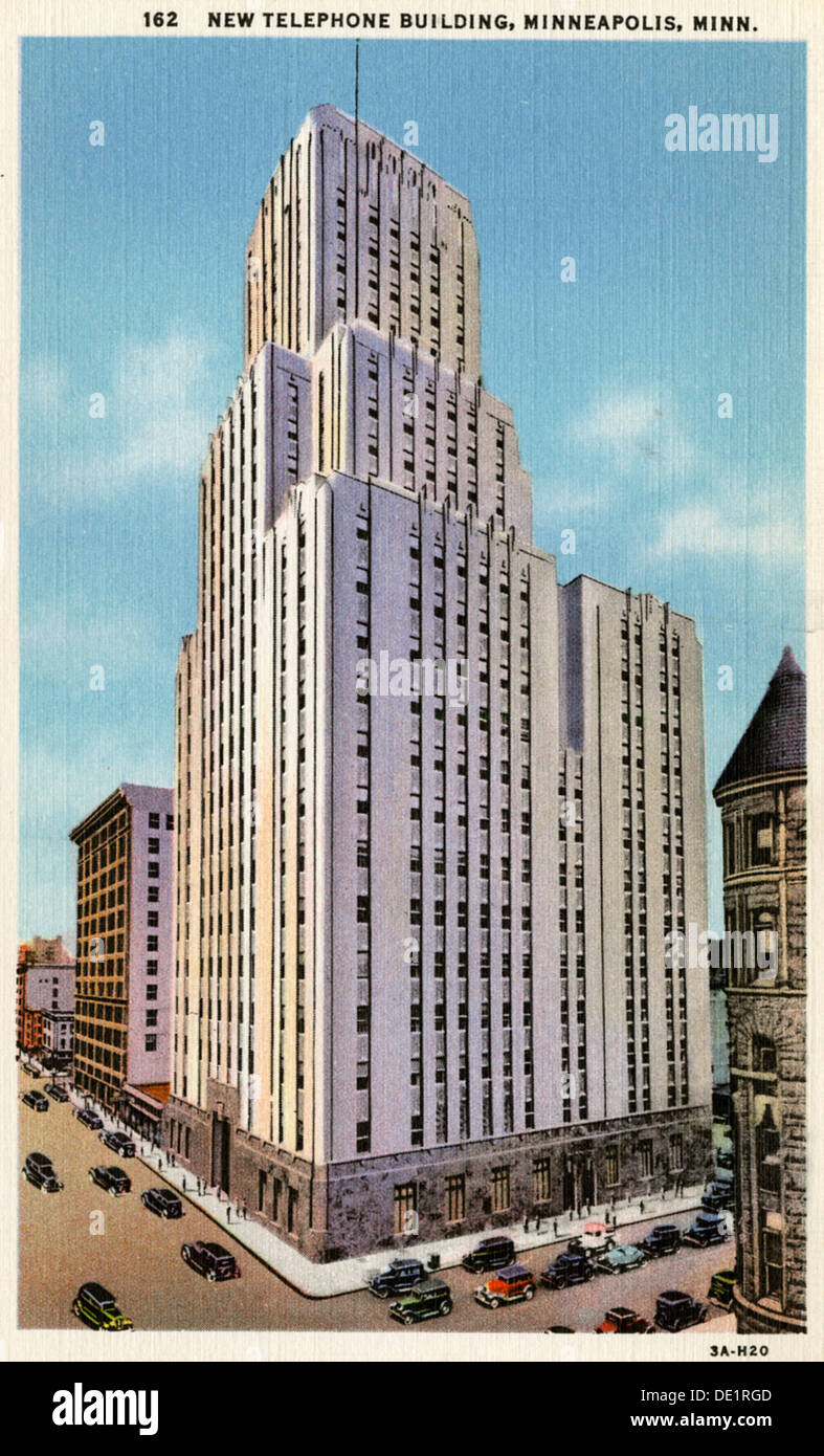 The Northwestern Bell Telephone Building, Minneapolis, Minnesota, USA ...