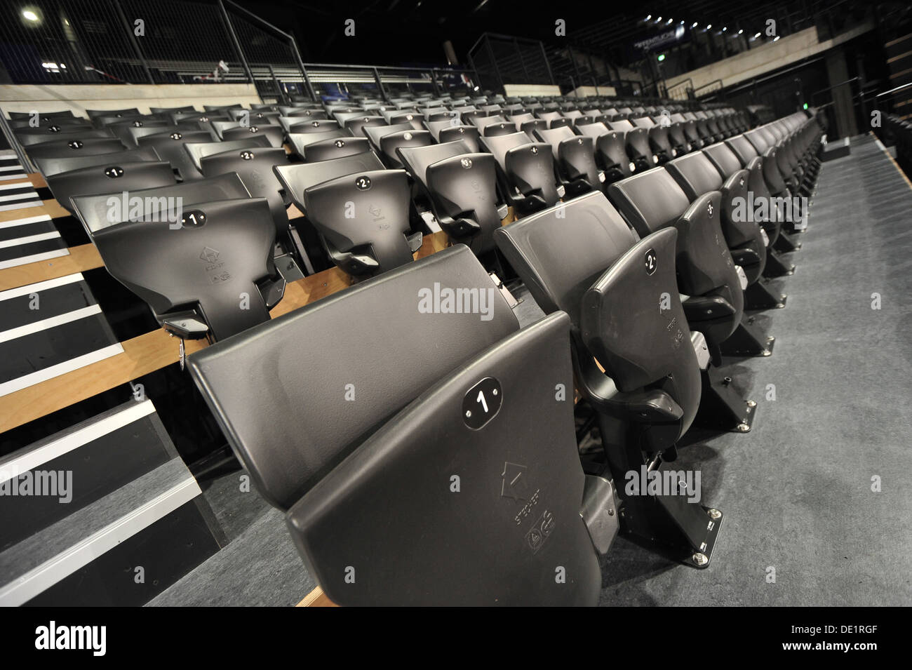 Oldenburg, Germany, rows of seats in the new EWE Arena Stock Photo - Alamy