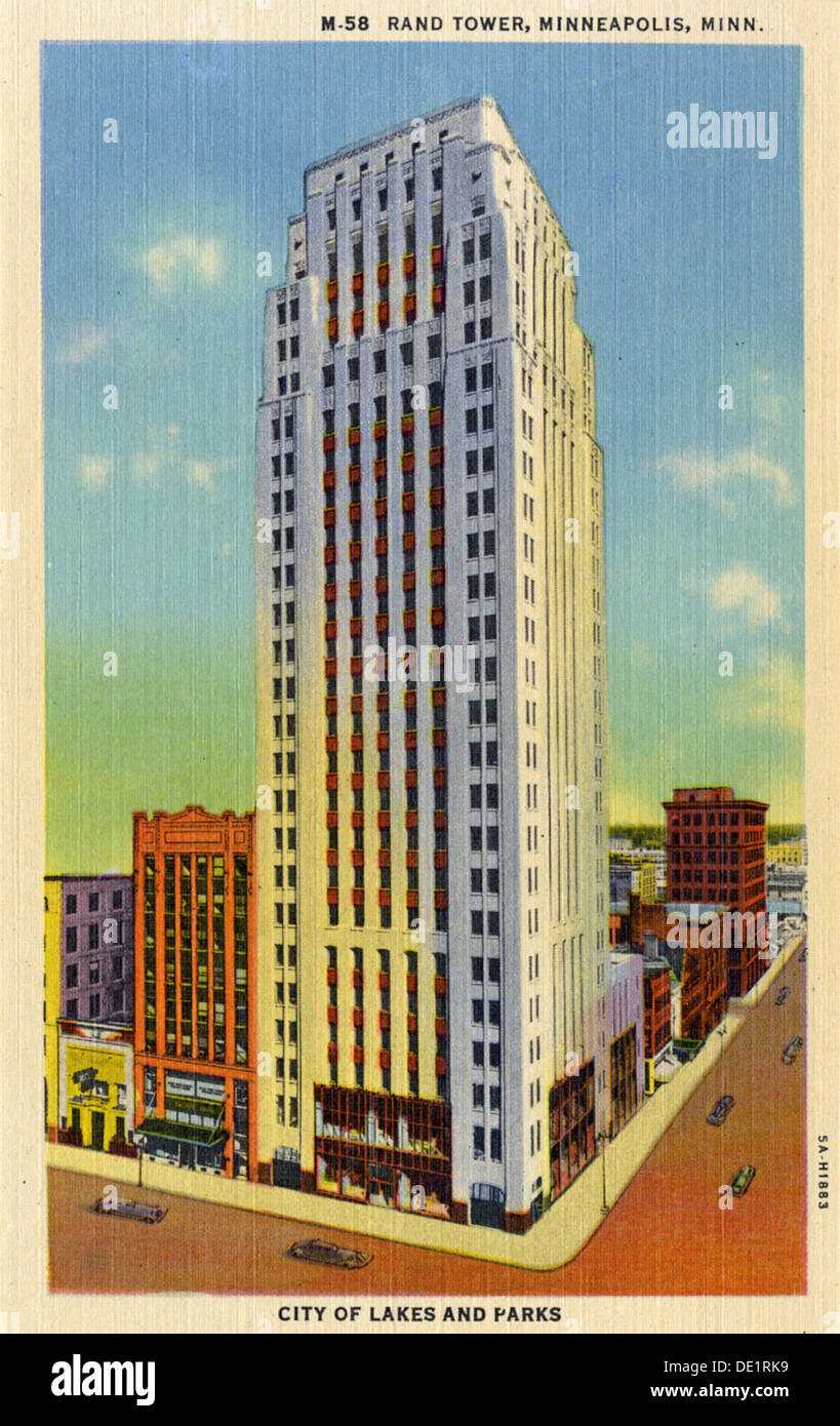 Rand Tower, Minneapolis, Minnesota, USA, 1935. Artist: Unknown Stock ...