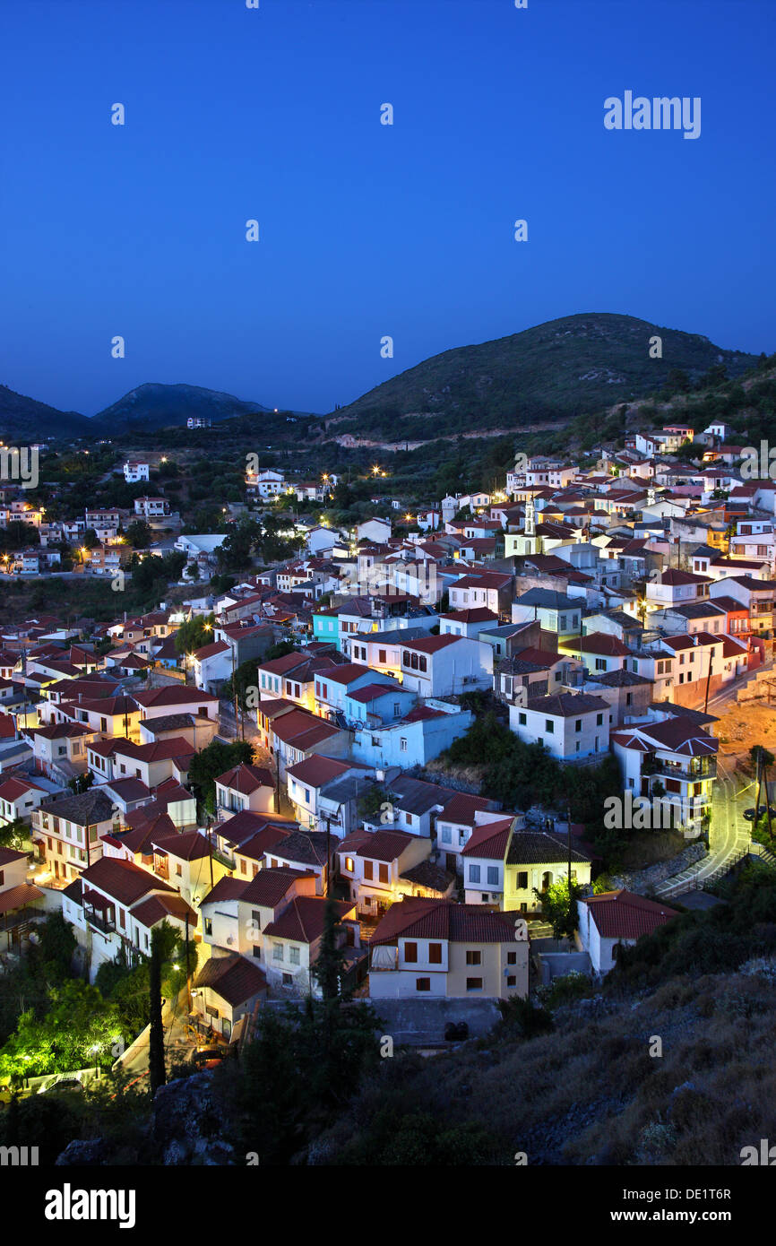 Old street of samos town hi-res stock photography and images - Alamy