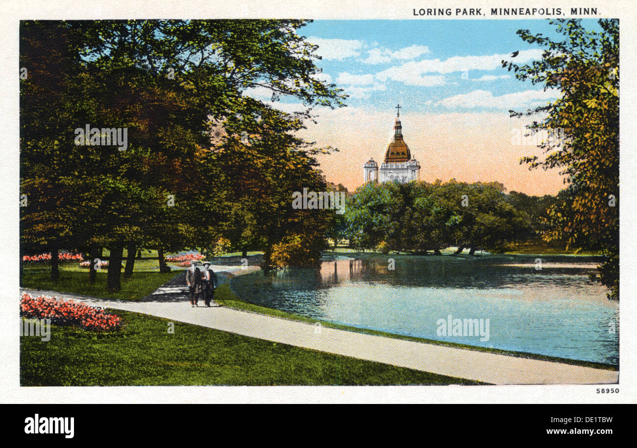 Loring Park, Minneapolis, Minnesota, USA, 1915. Artist: Unknown Stock ...