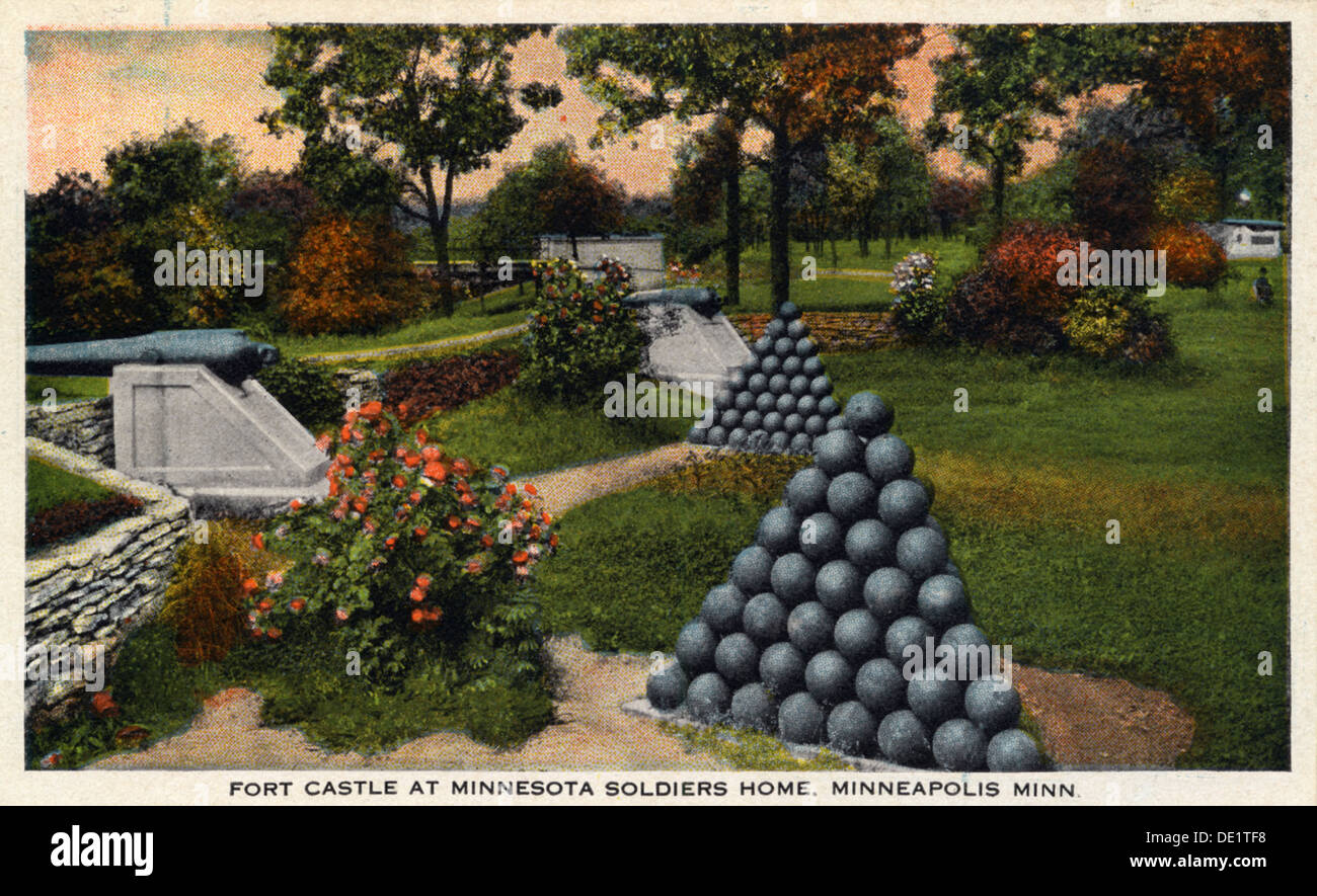 Fort Castle at Minnesota Soldiers' Home, Minneapolis, Minnesota, USA ...