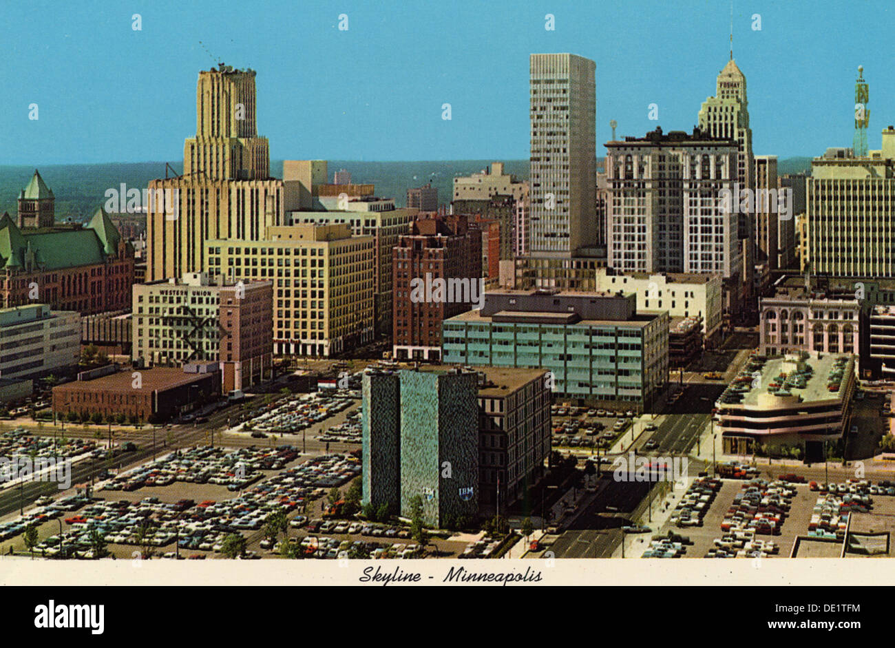 City skyline Minneapolis, Minnesota, USA, 1970 Stock Photo: 60277496 ...