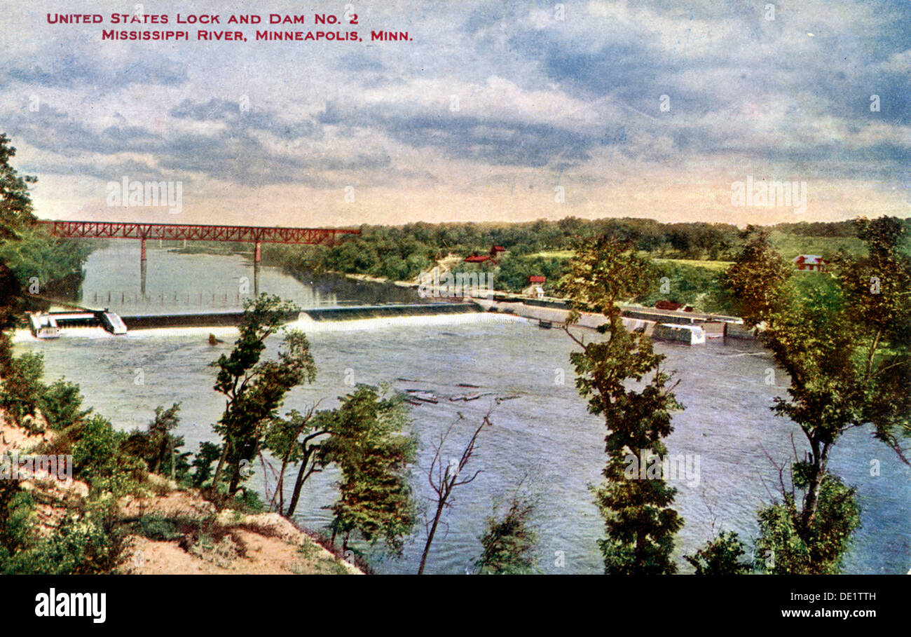 United States Lock And Dam No 2 Mississippi River Minneapolis