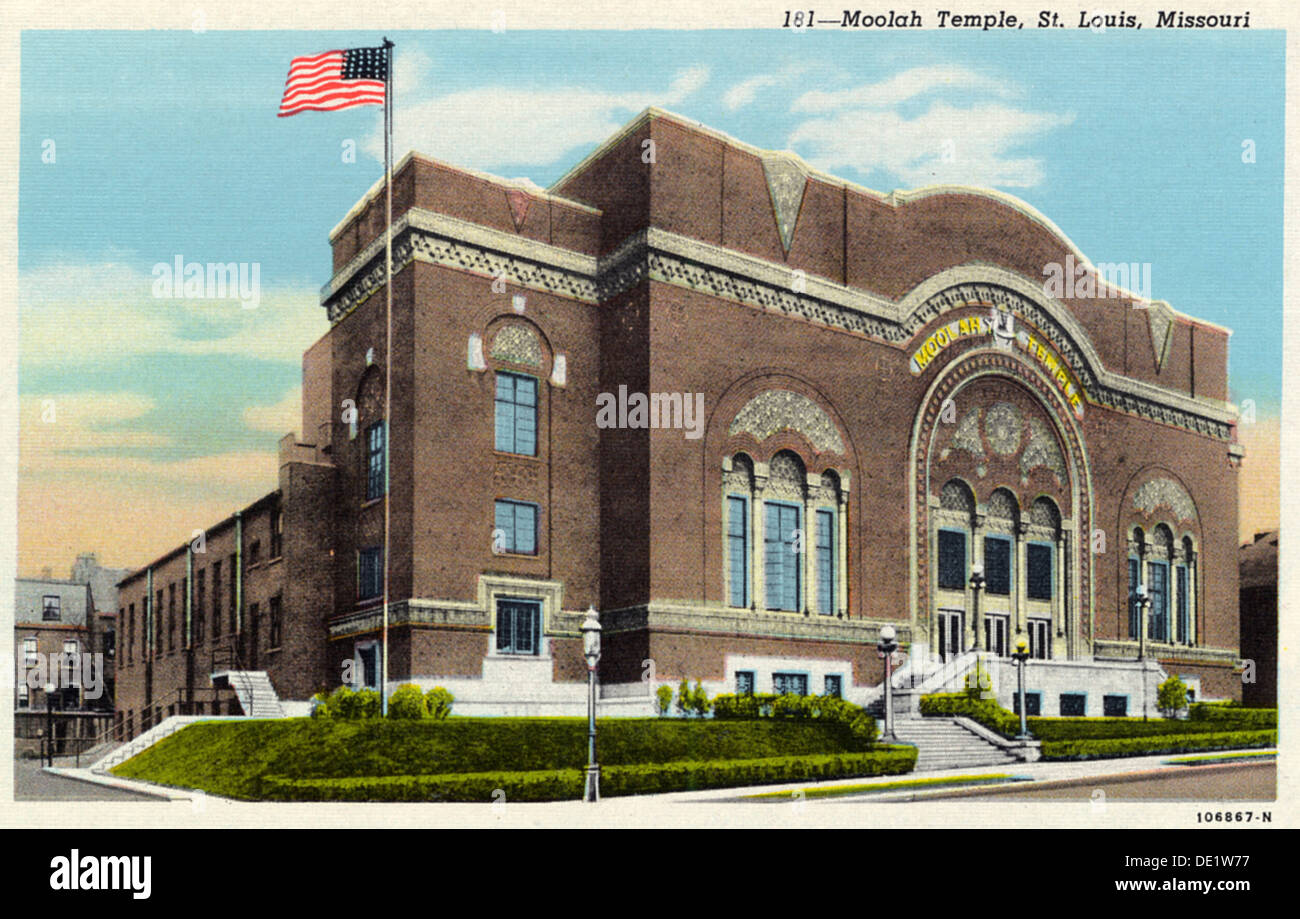 Moolah Temple, St Louis, Missouri, USA, 1925. Artist: Unknown Stock ...