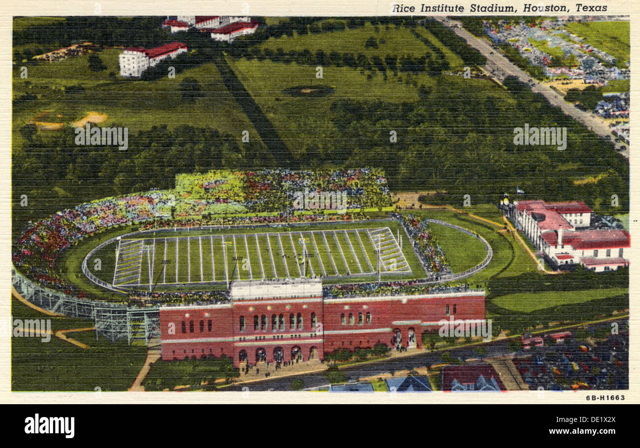 Rice Institute Stadium, Houston, Texas, USA, 1946. Artist: Unknown ...