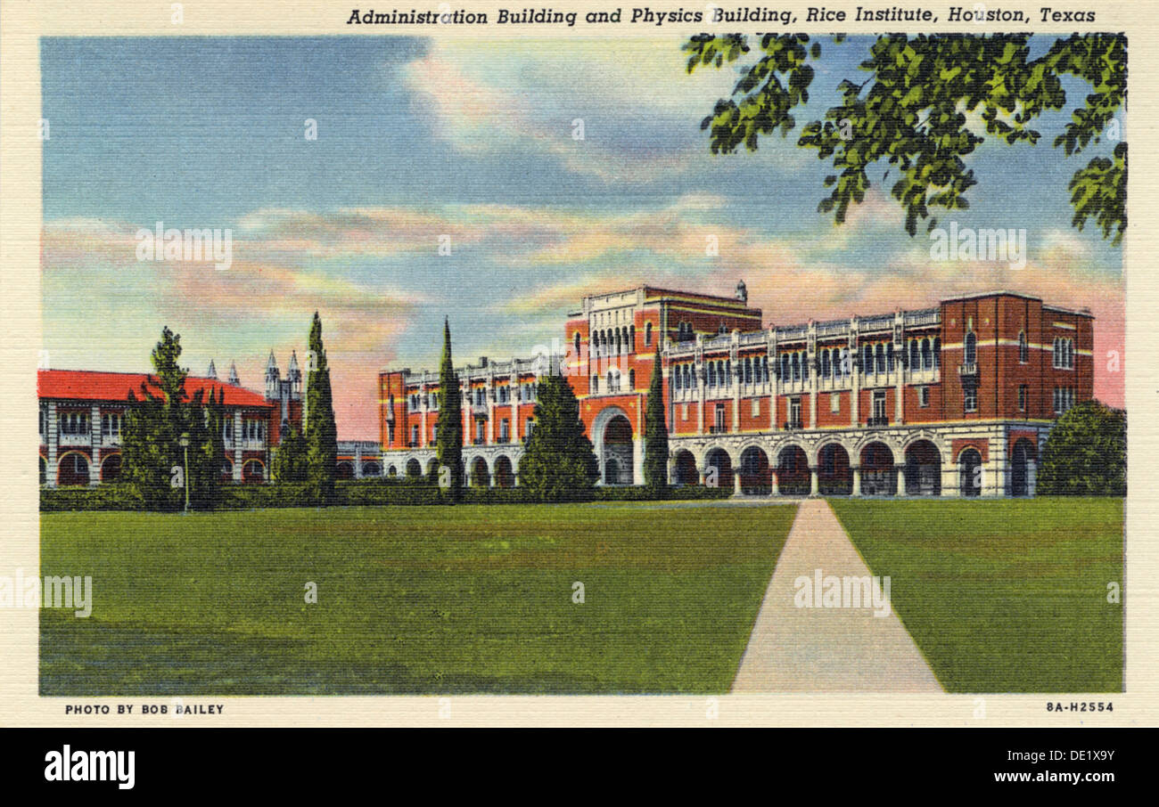 Administration Building and Physics Building, Rice Institute, Houston ...
