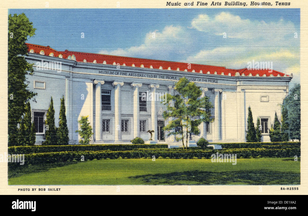 Music and Fine Arts Building, Houston, Texas, USA, 1938. Artist: Unknown Stock Photo - Alamy
