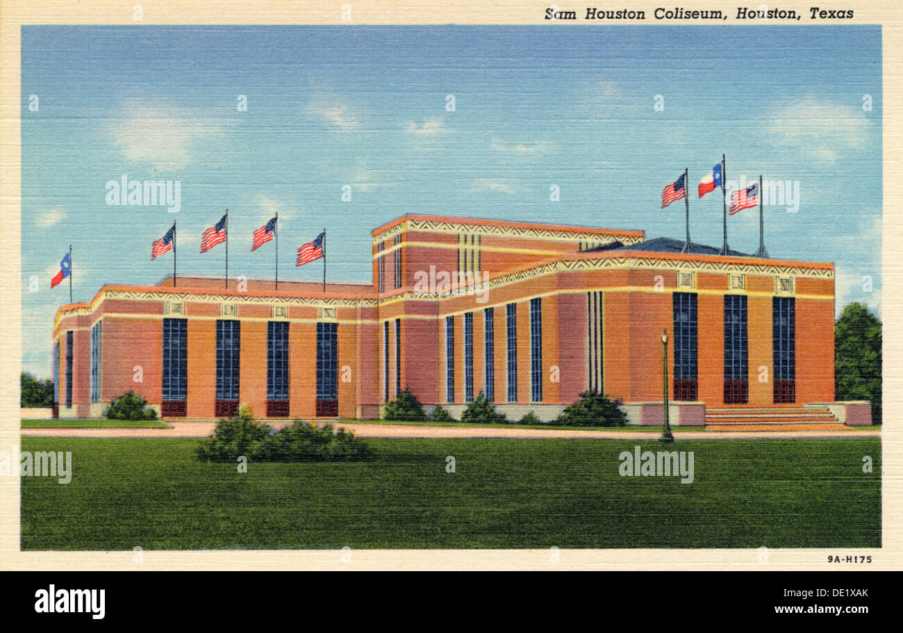 Sam Houston Coliseum, Houston, Texas, USA, 1939. Artist: Unknown Stock ...