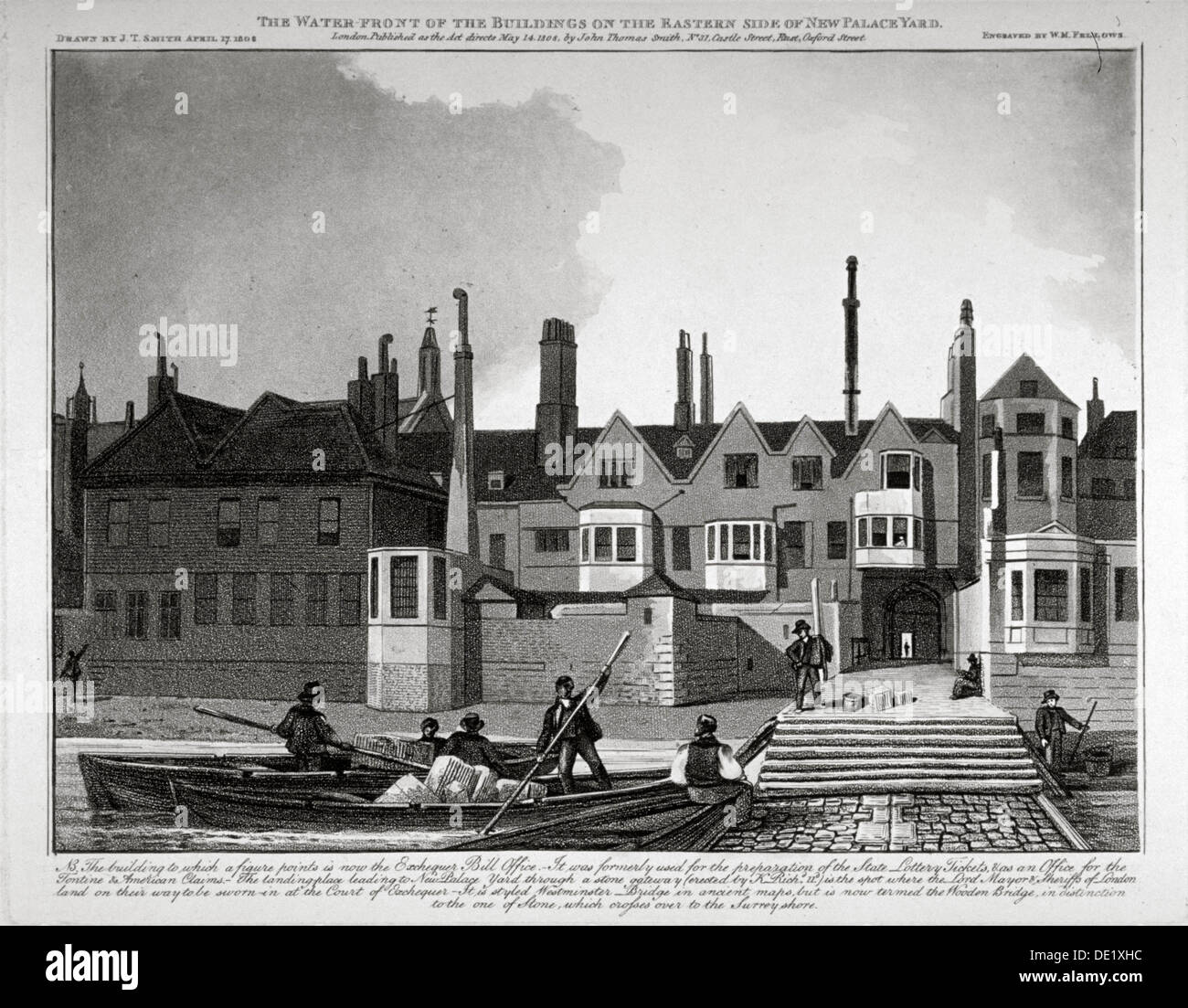 Buildings on the eastern side of New Palace Yard, Palace of Westminster ...