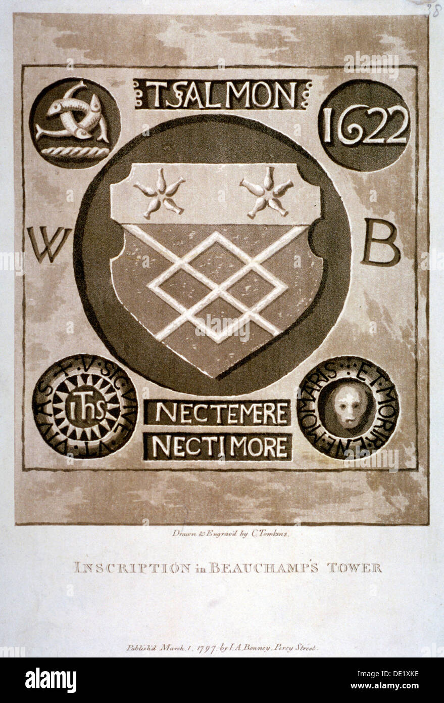 Copy of an inscription from the wall of Beauchamp Tower, Tower of ...