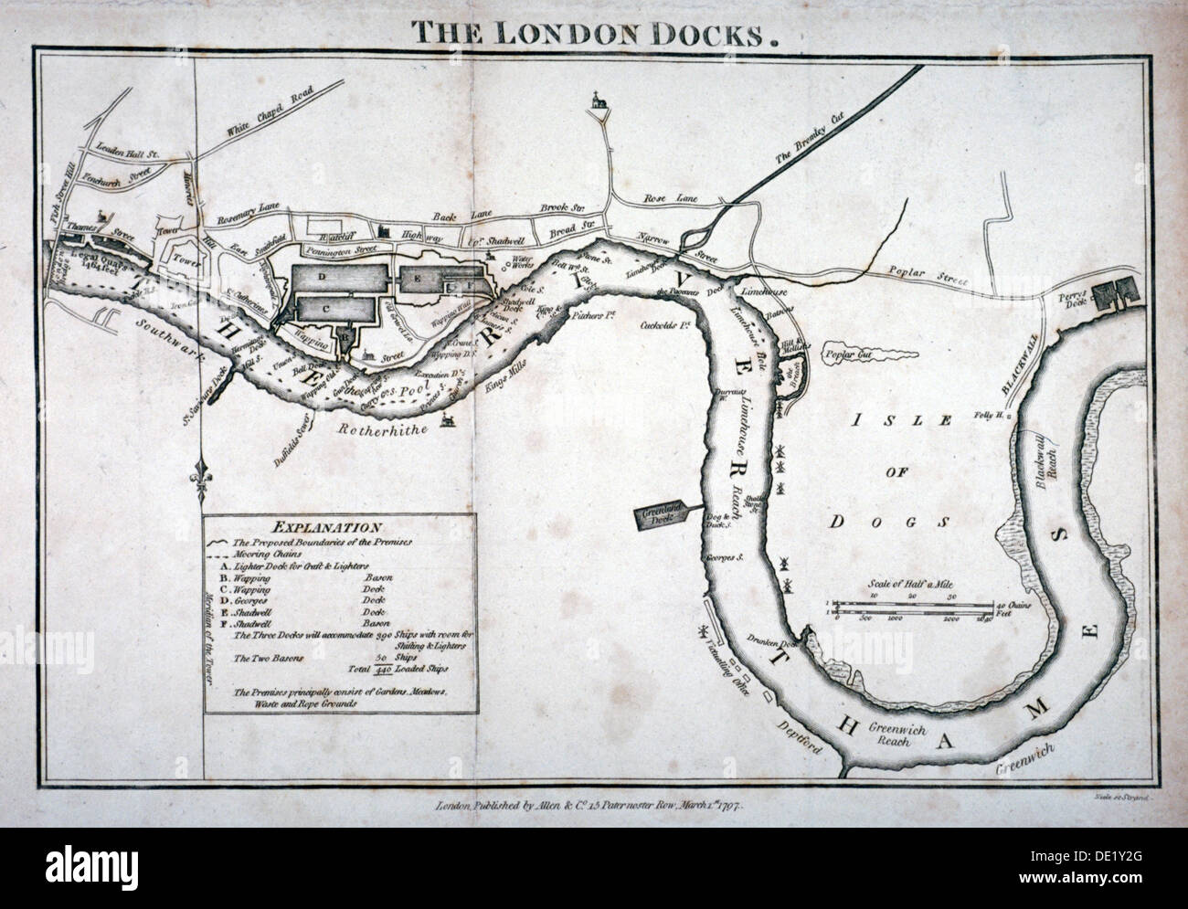 London 18th century thames hi-res stock photography and images - Alamy