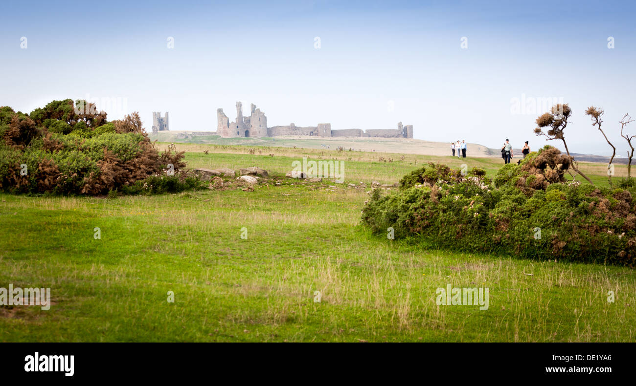Walk to Dunstanburgh Castle from Craster, Northumberland, England, UK ...