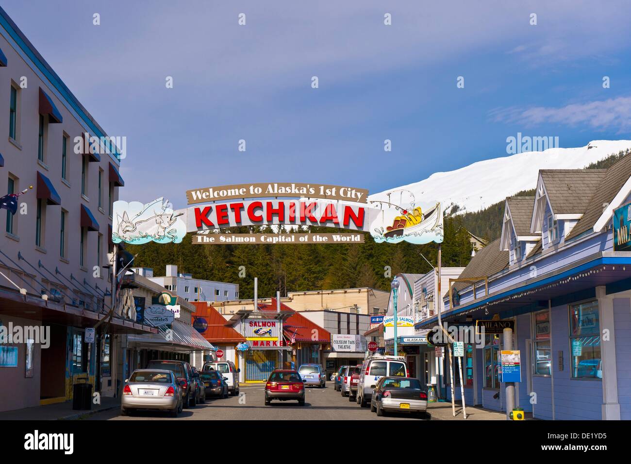 Ketchikan Salmon Capital Of The World High Resolution Stock Photography ...