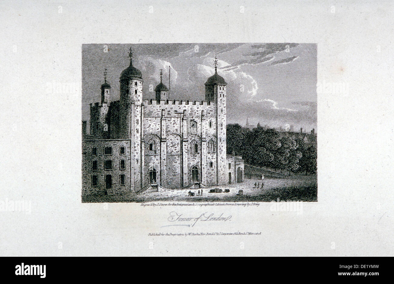 Tower of London, 1808. Artist: James Sargant Storer Stock Photo - Alamy